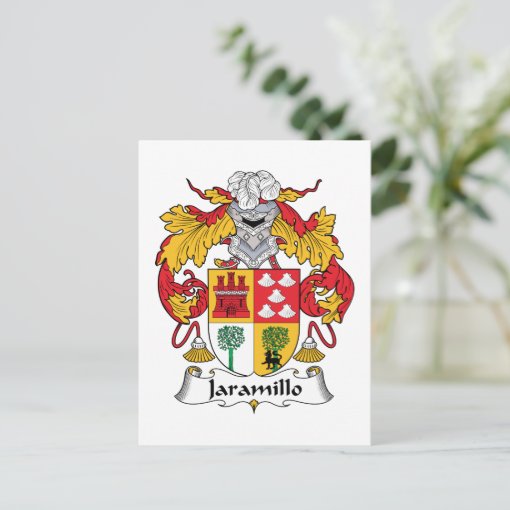 Jaramillo Family Crest Postcard | Zazzle