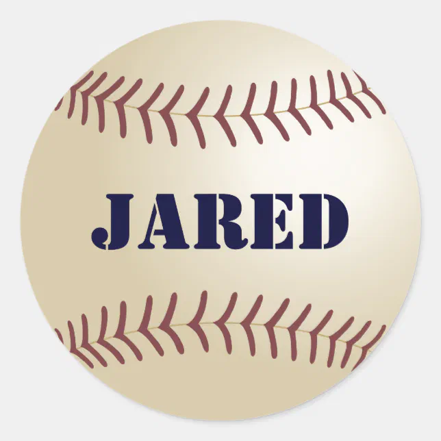 Jared Baseball Stickers | Zazzle