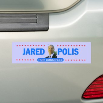 Jared Polis Bumper Sticker | Zazzle