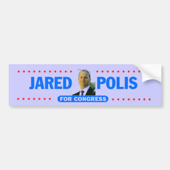 Jared Polis Bumper Sticker | Zazzle