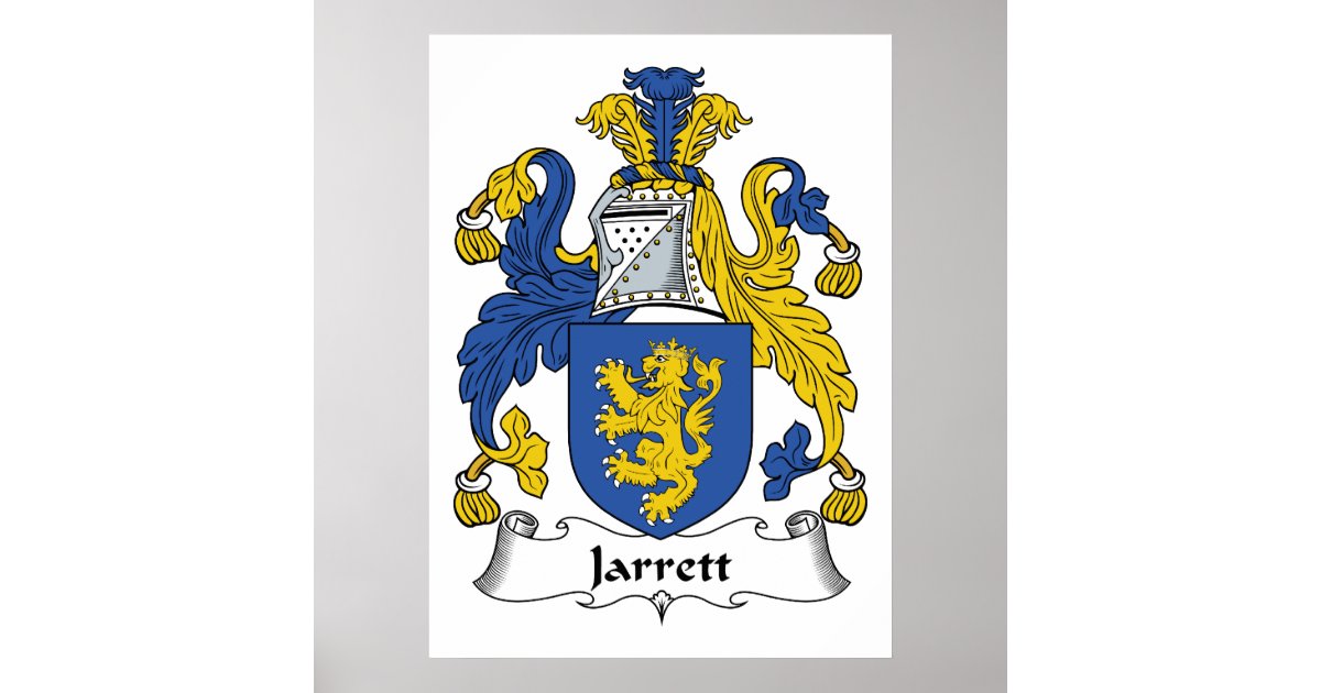 Jarrett Family Crest Poster | Zazzle
