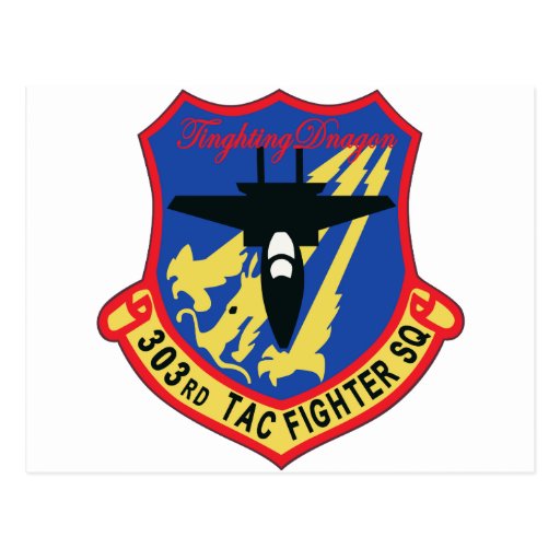 JASDF 303SQ Fighter Squadron Patch Postcard | Zazzle