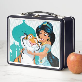 Jasmine and Rajah Metal Lunch Box | Zazzle