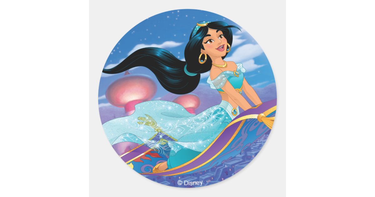 Jasmine | Dream Big Classic Round Sticker | Zazzle