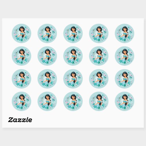 Jasmine - Princess Jasmine Classic Round Sticker | Zazzle