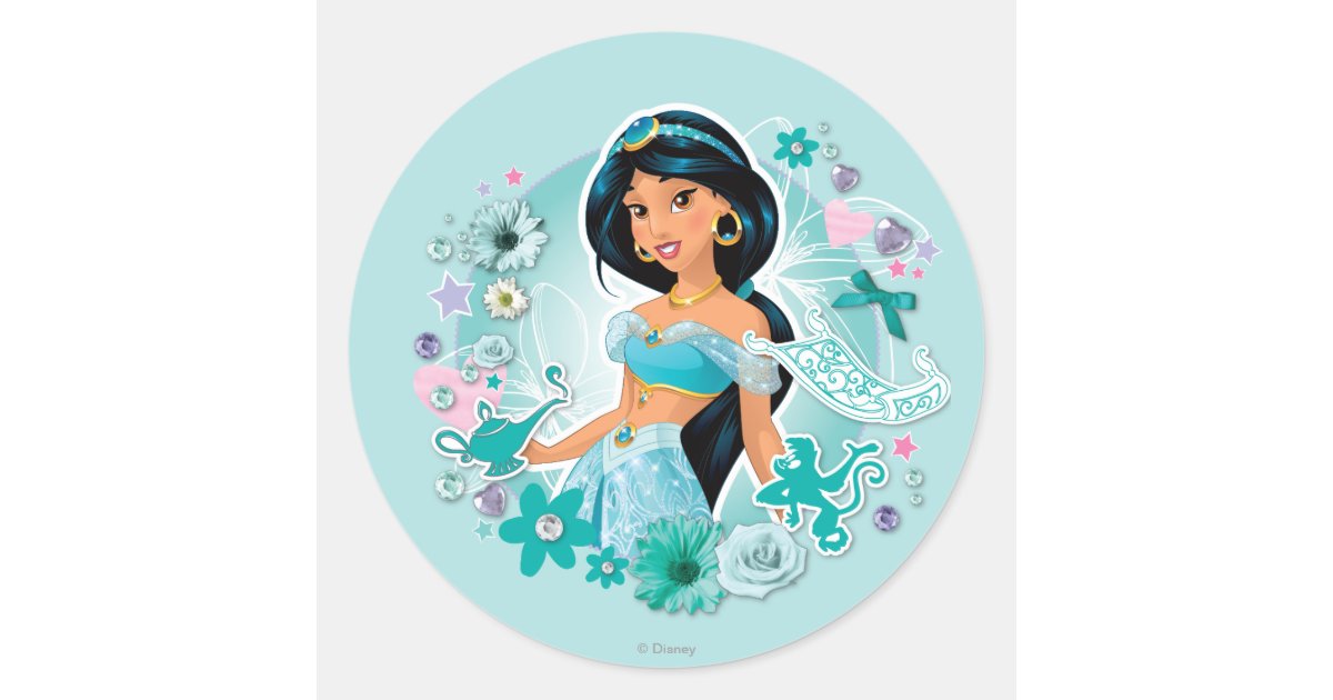 Jasmine - Princess Jasmine Classic Round Sticker | Zazzle