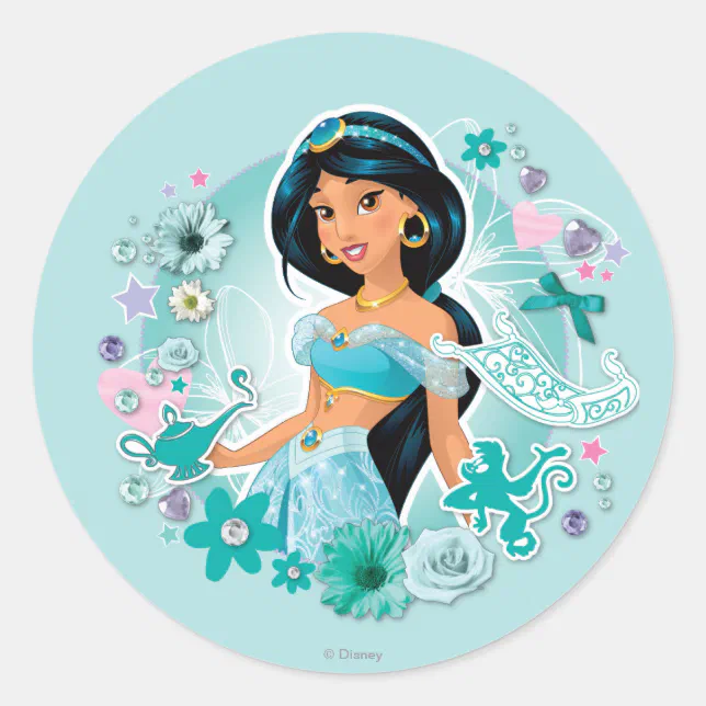 Jasmine - Princess Jasmine Classic Round Sticker | Zazzle