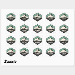 Jasper National Park Square Sticker | Zazzle