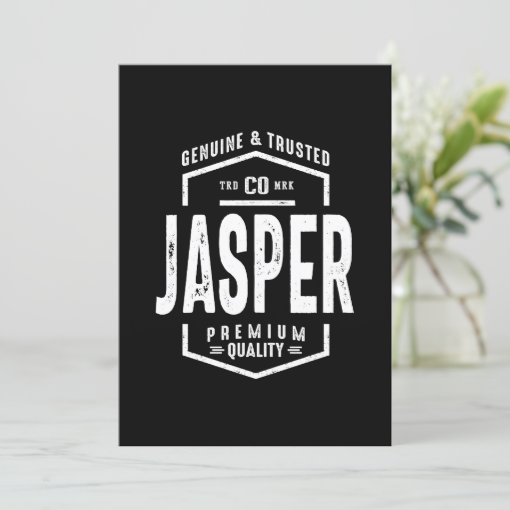 Jasper Personalized Name Birthday Gift Invitation | Zazzle