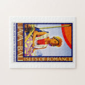 Java and Bali Indonesia Vintage Travel Jigsaw Puzzle | Zazzle