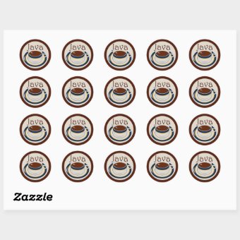 Java Classic Round Sticker | Zazzle