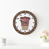 Java Coffee cup Kitchen wall clock | Zazzle