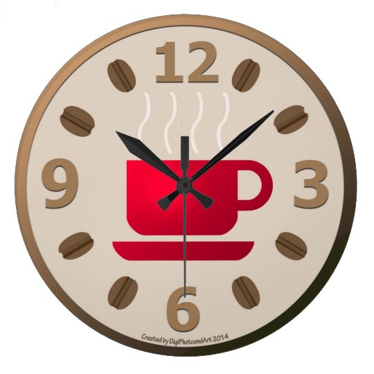 Beer O'Clock Large Clock | Zazzle.com