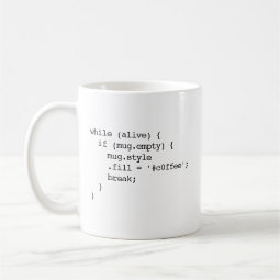 JavaScript Coffee Mug (#c0ffee break - double) | Zazzle