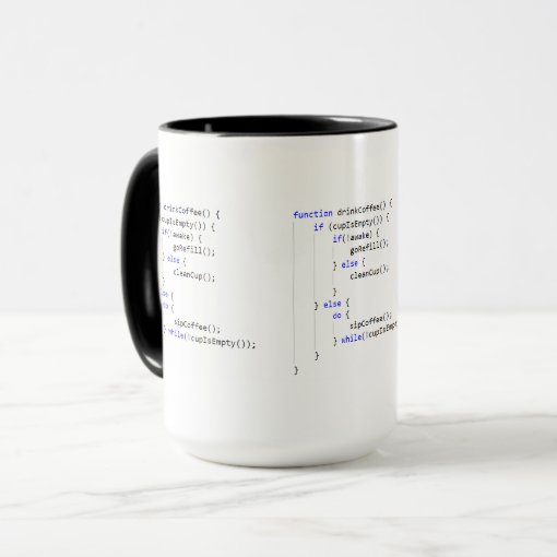 JavaScript Drink Coffee Mug | Zazzle