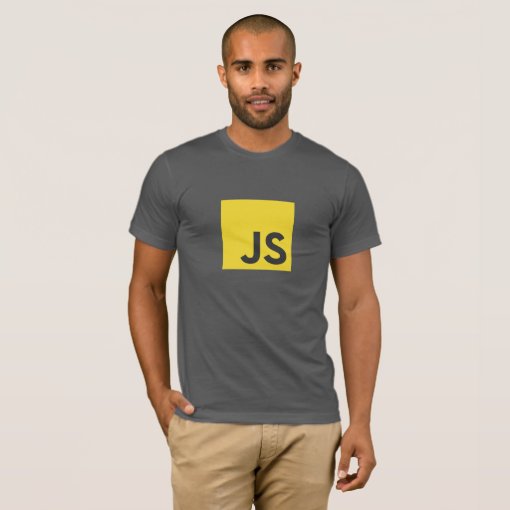 Javascript Logo T-Shirt (Dark Grey) | Zazzle
