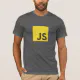 Javascript Logo T-Shirt (Dark Grey) | Zazzle