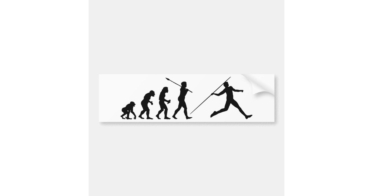 Javelin Thrower Bumper Sticker | Zazzle