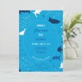 Jaw-some Shark Birthday Party Invitation | Zazzle