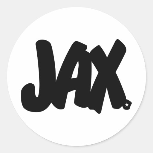 JAX Letters Stickers | Zazzle