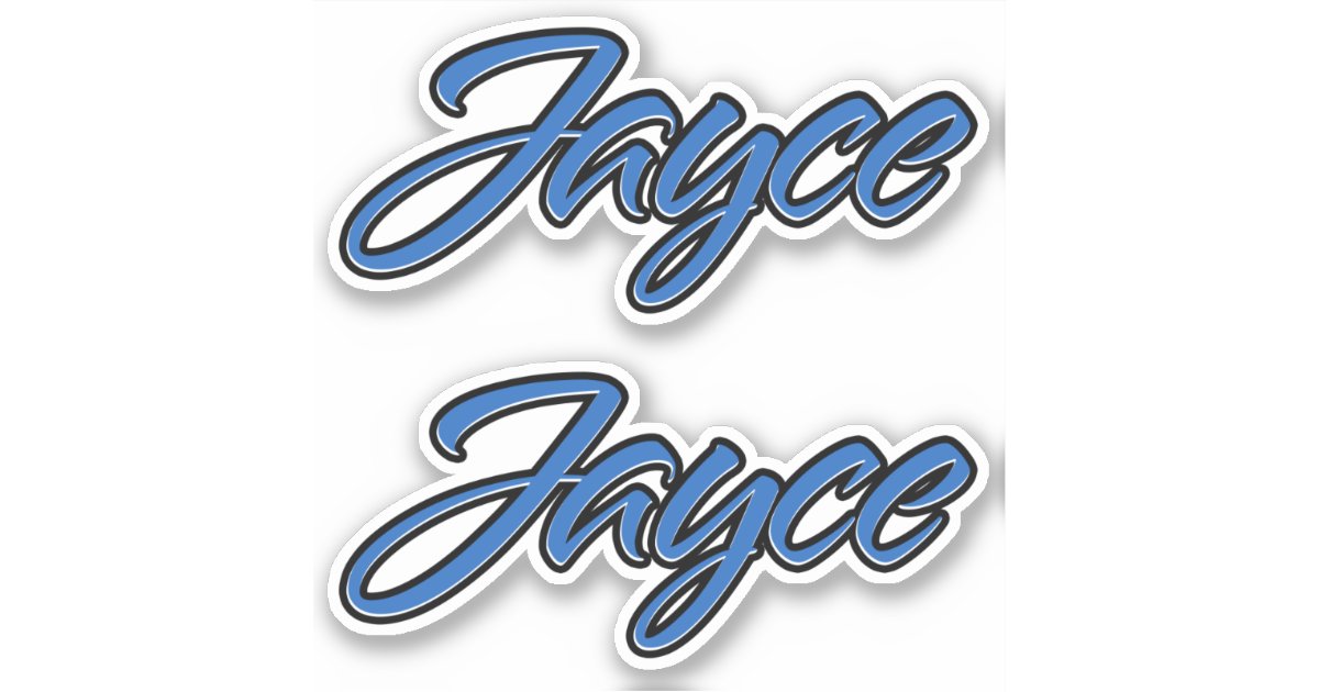 Jayce Name blue Sticker Sticker Sticker Stickerset | Zazzle