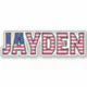 Jayden Name First Name USA Sticker Stickerset | Zazzle