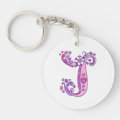 Jayla monogram J name and meaning keyring | Zazzle