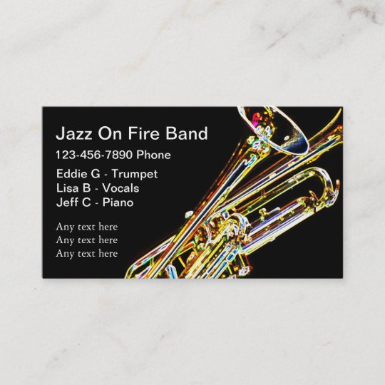 Jazz Band Business Cards | Zazzle.com