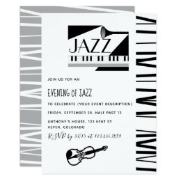 Jazz Invitations & Announcements | Zazzle