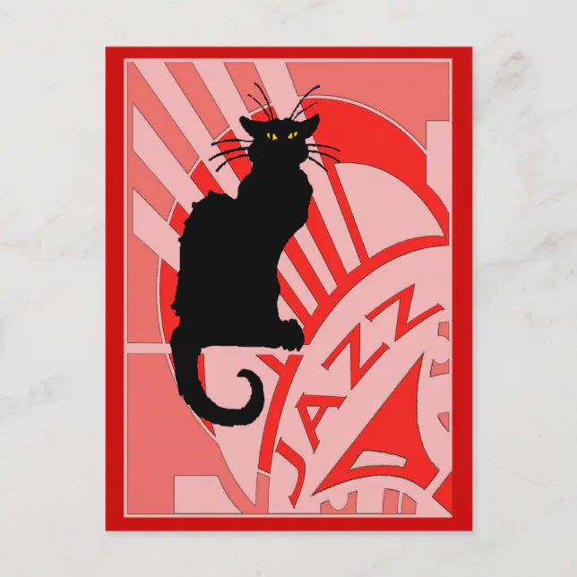 Jazz Cat Postcard | Zazzle