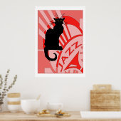 Jazz Cat Poster | Zazzle