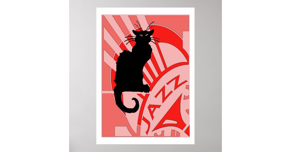 Jazz Cat Poster | Zazzle