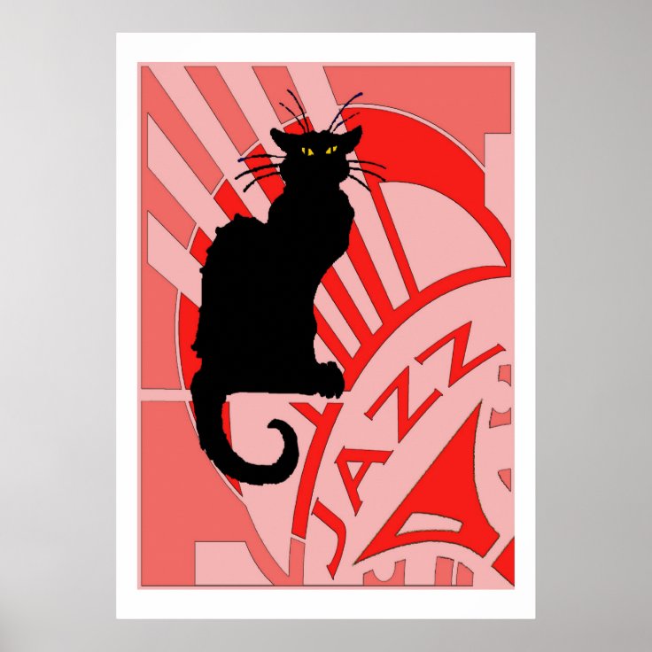 Jazz Cat Poster | Zazzle