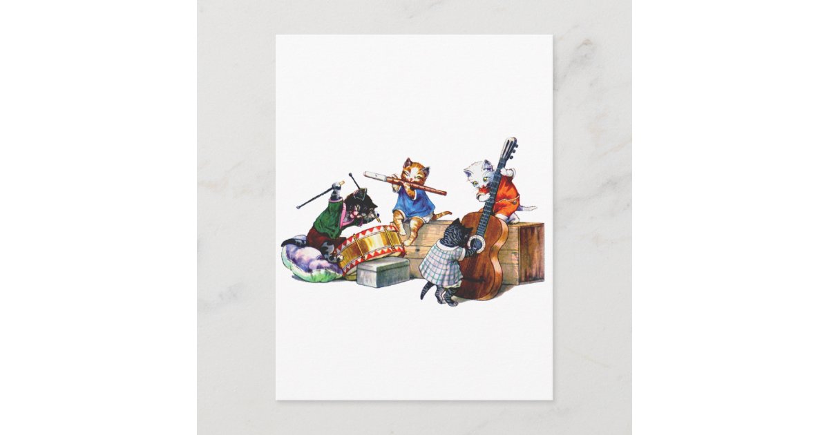 Jazz Cats Postcard | Zazzle