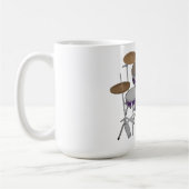 Jazz Drum Kit: Custom Violet Drums Set: Coffee Mug | Zazzle