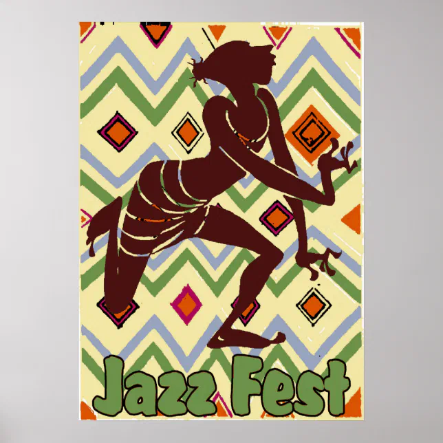 Jazz Fest Dancer Too Poster | Zazzle