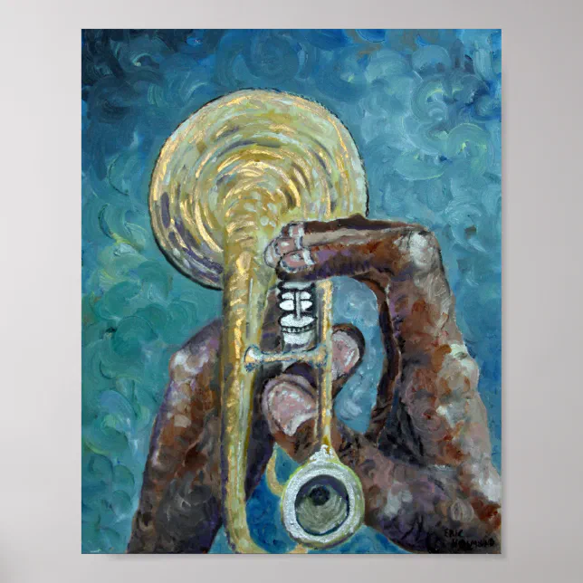 Jazz Horn Poster | Zazzle