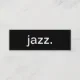 Jazz Music Business Card | Zazzle