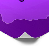 Jazz Music Notes Violet Purple Musical Pattern Art Poster | Zazzle