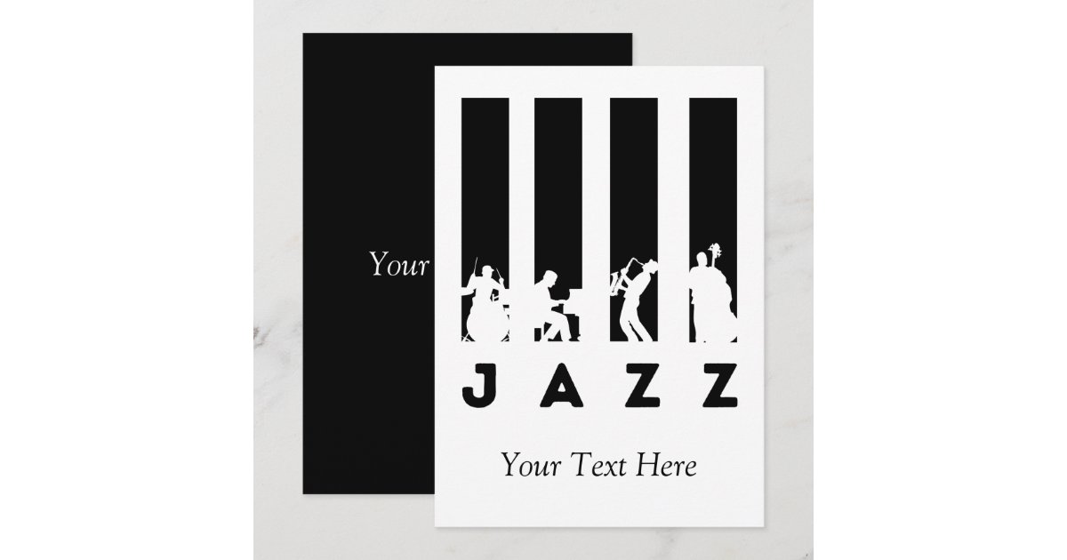 Jazz Music personalized Invitation | Zazzle