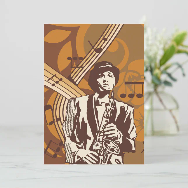 Jazz Musician Invitation | Zazzle