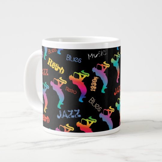 Jazz Musicians Retro Music POP ART Giant Coffee Mug | Zazzle.com