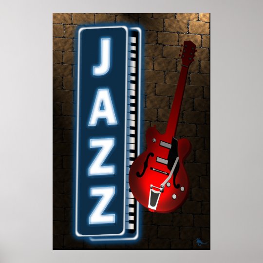 Jazz Neon Sign Poster | Zazzle.com