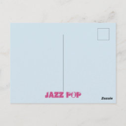 Jazz Pop Postcard | Zazzle