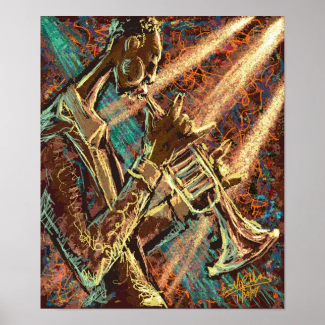 JAZZ Trumpet Poster | Zazzle