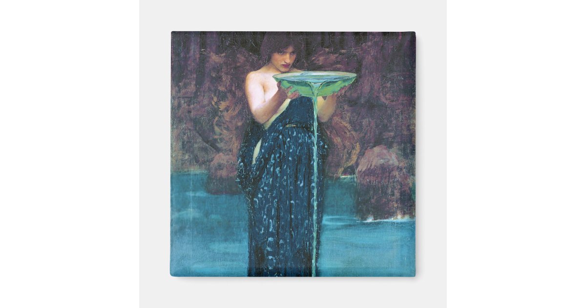 Jealous Circe, John William Waterhouse Magnet | Zazzle