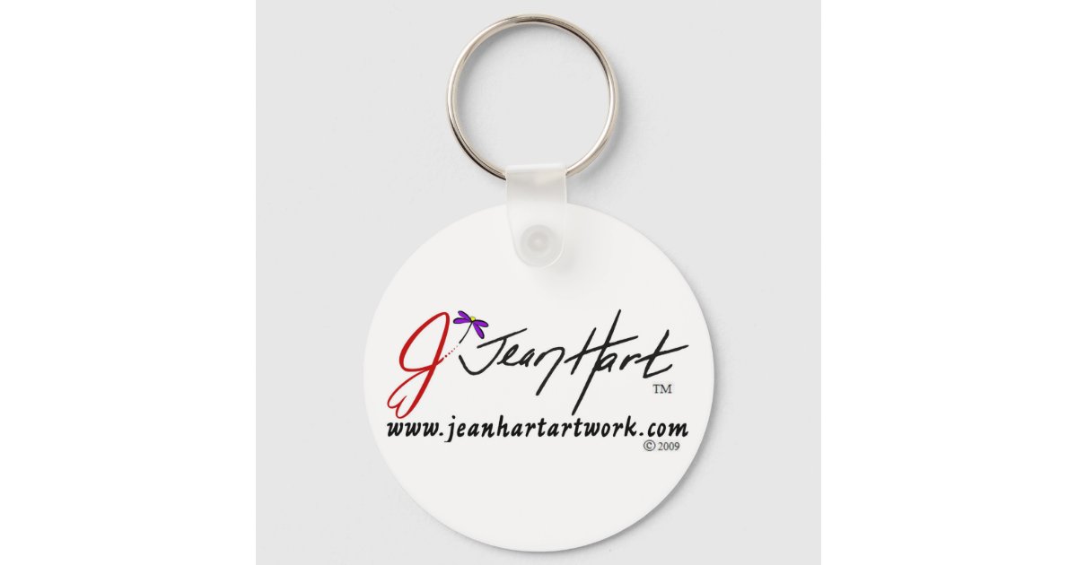 Jean Hart Artwork logo Keychain | Zazzle