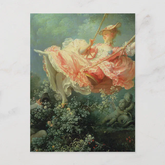 Jean-Honore Frangonard's rococo painting The Swing Postcard | Zazzle