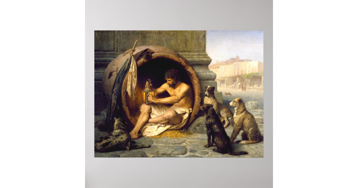 Jean-Léon Gérôme Diogenes - Philosophy Poster | Zazzle