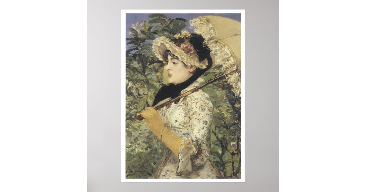 Jeanne: Spring, 1881 Edouard Manet Poster | Zazzle